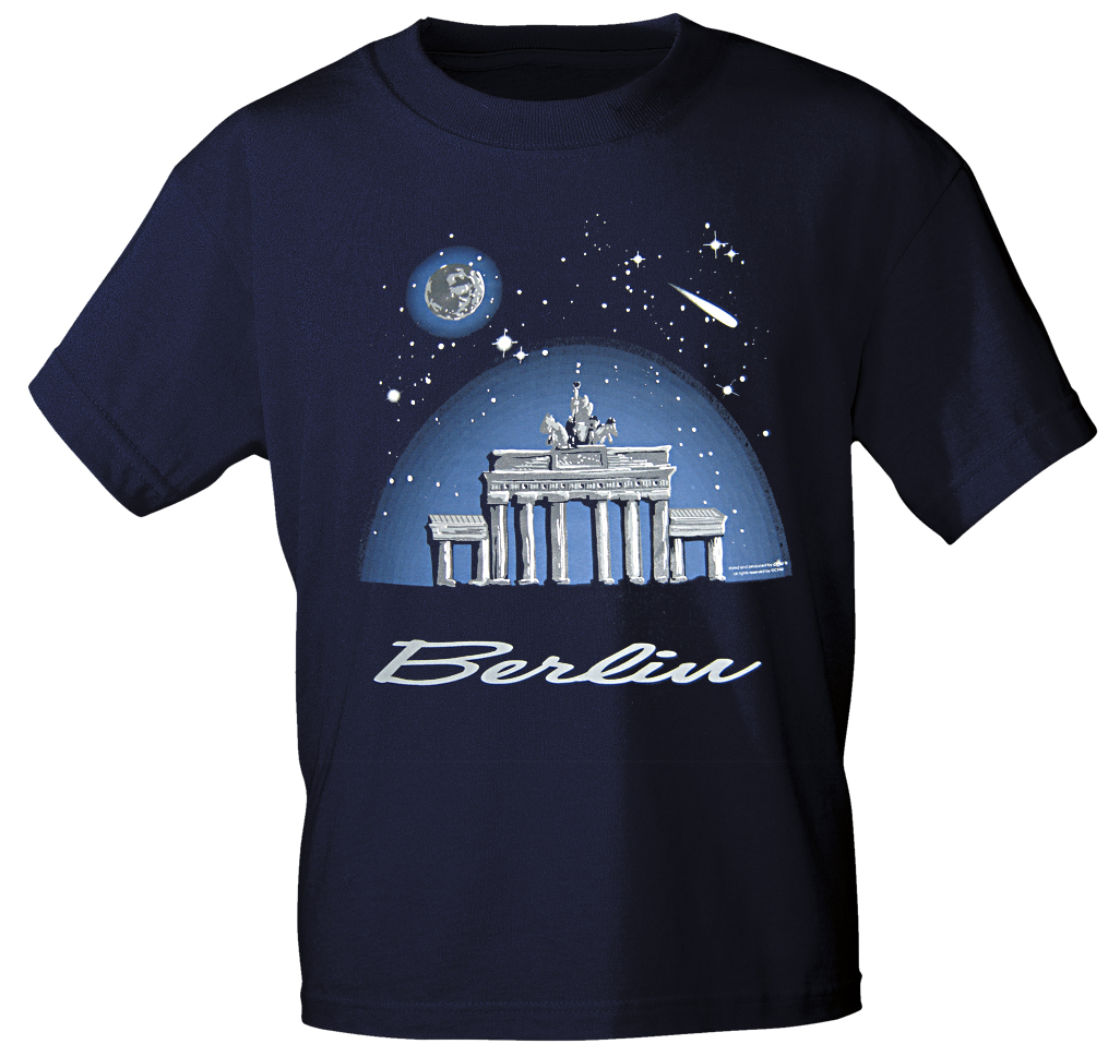 T Shirt Mit Print Berlin 09561 Marine Gr S XXL 09561