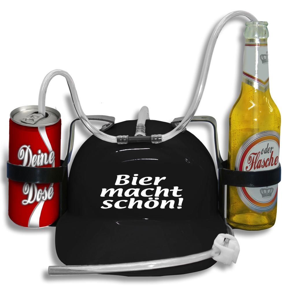 Trinkhelm Spaßhelm mit Printmotiv - Bier macht schön - 51634 - versch ...